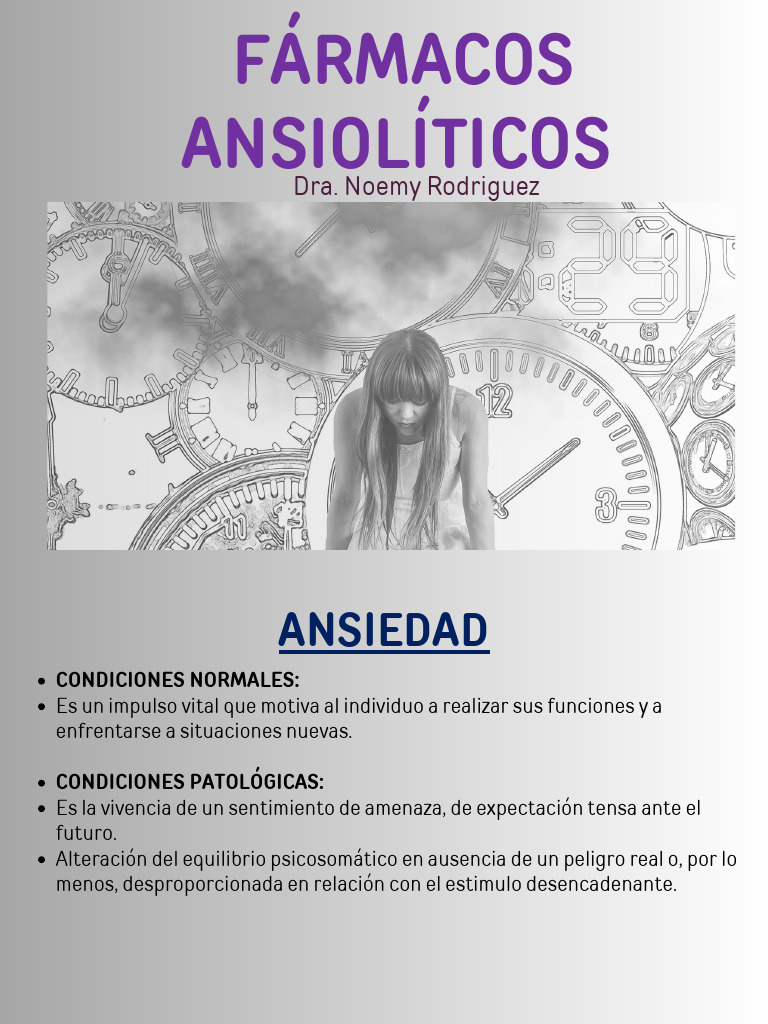 ANSIOLÍTICOS | PDF | Benzodiazepinas | Farmacología