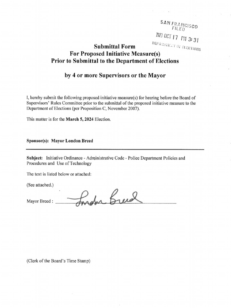 Police Department Measure | PDF