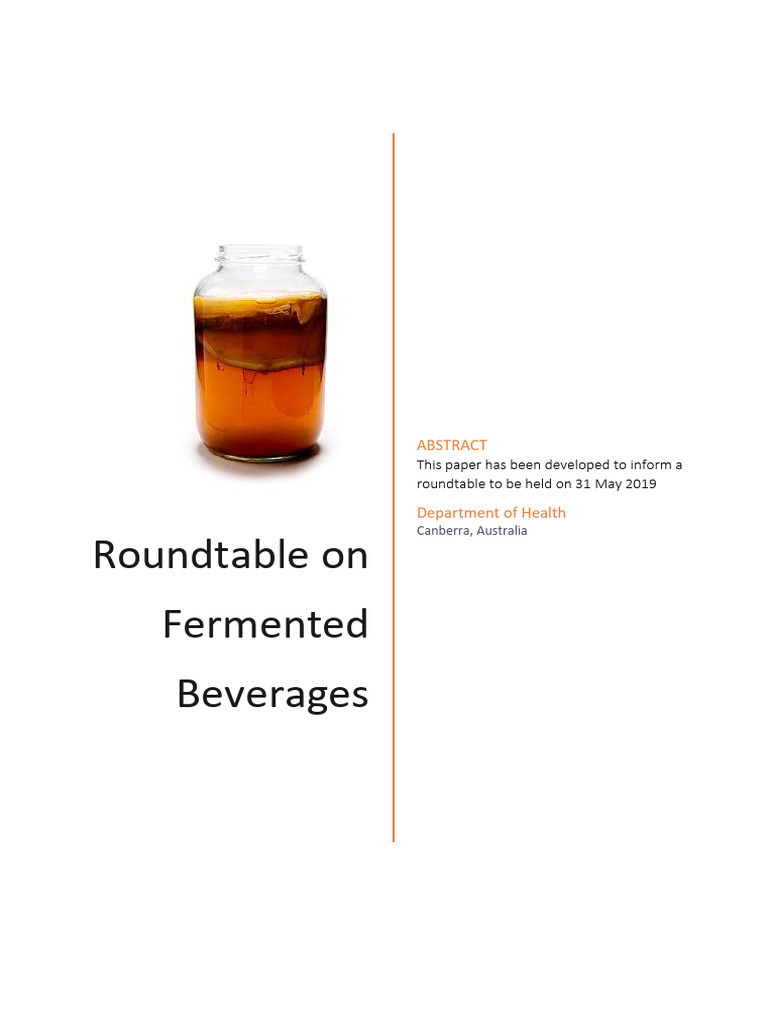Fermented Beverages - Issues Paper Australia | PDF | Alcoholic ...