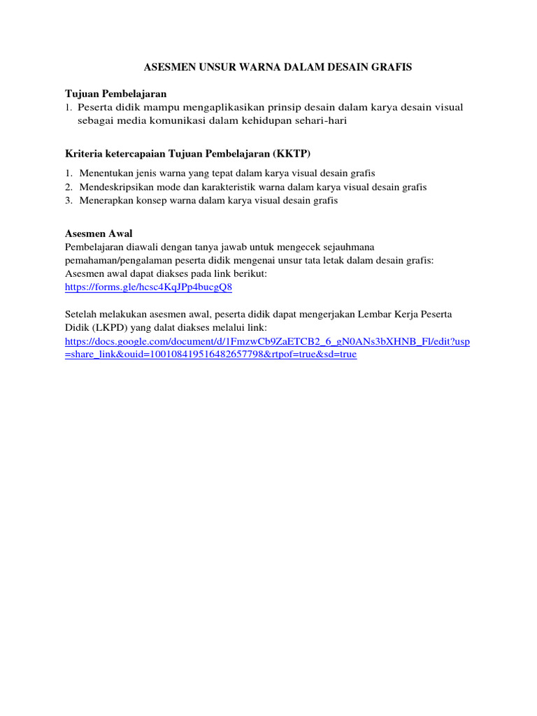 4775 - ASESMEN UNSUR WARNA - Asef Riyadi | PDF | Seni