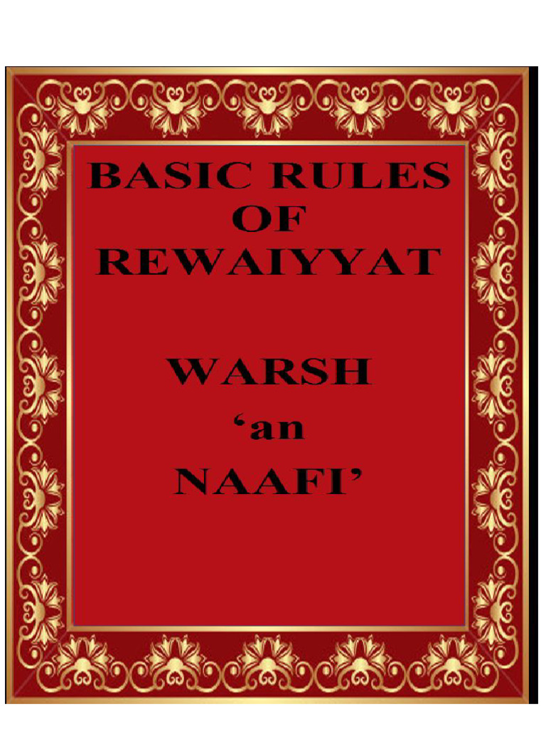 Usool WARSH 'an Nafi' Tajweed Rules for Warsh | PDF | Quran | Islam