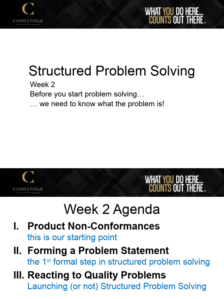 2A - Recognizing A Quality Problem | PDF