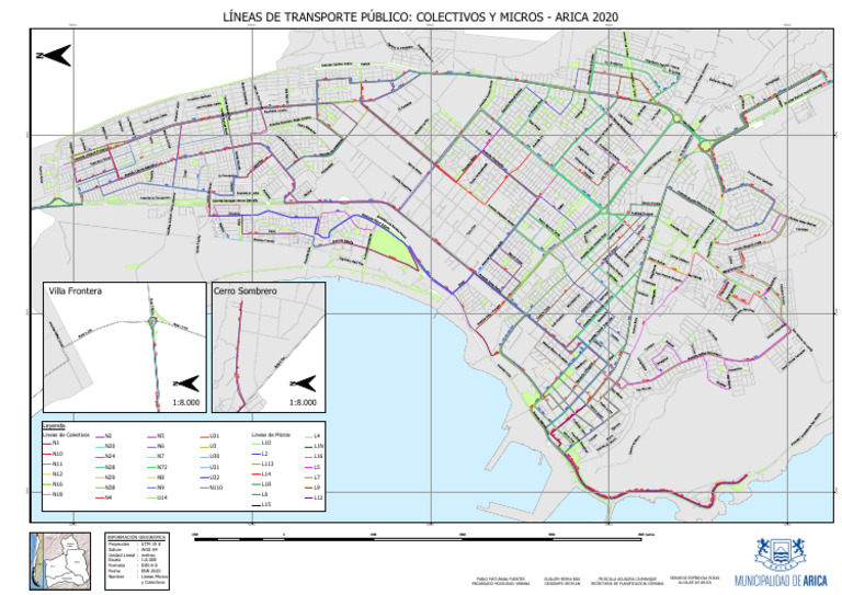 Transito 2020 Urb 001 Lineas Transporte P Blico | PDF