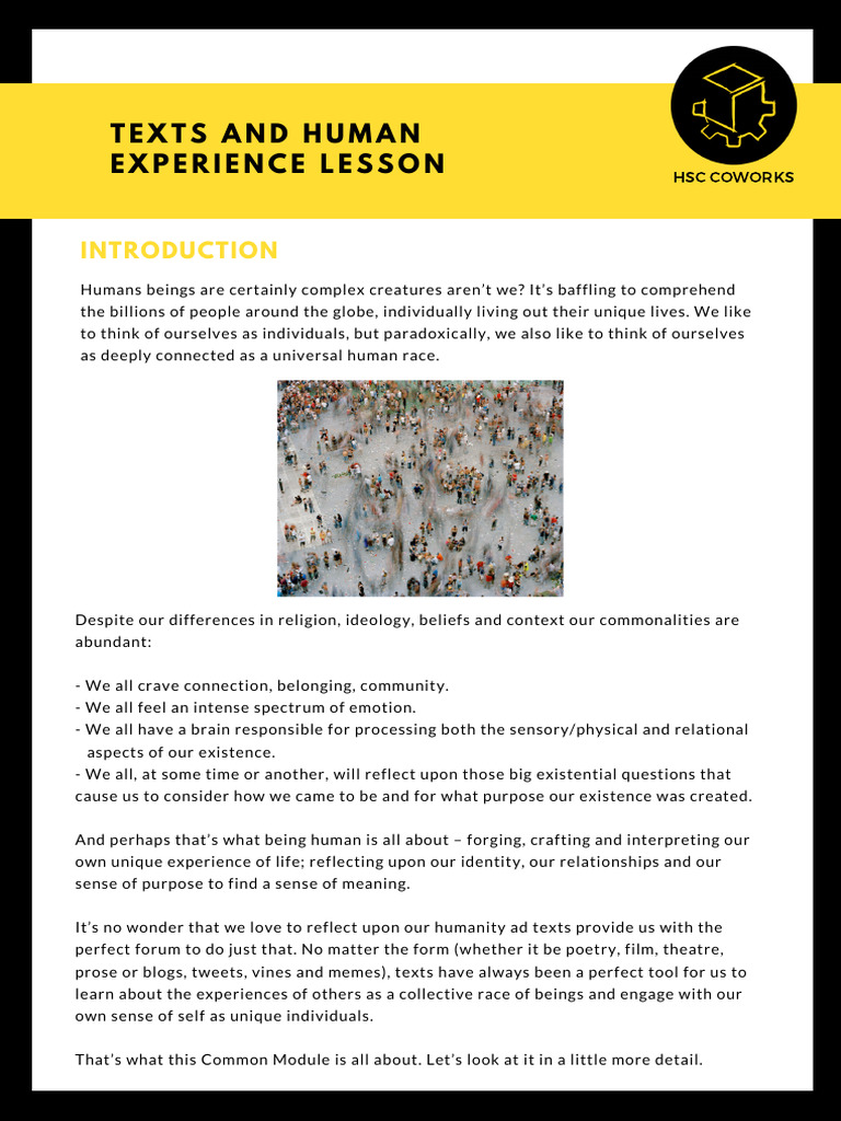 Understanding Human Experience in Texts | PDF | Idea | Emotions