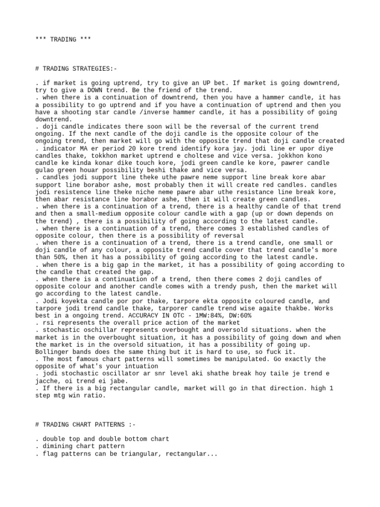 Trading Things | PDF | Technical Analysis | Private Sector