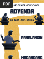 Halimbawa NG Adyenda | PDF