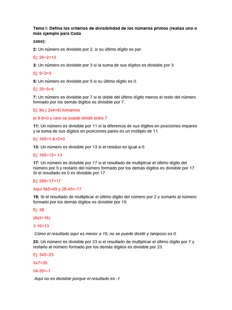 Ejer Cici Os | PDF | Teoría de los números | Matemáticas