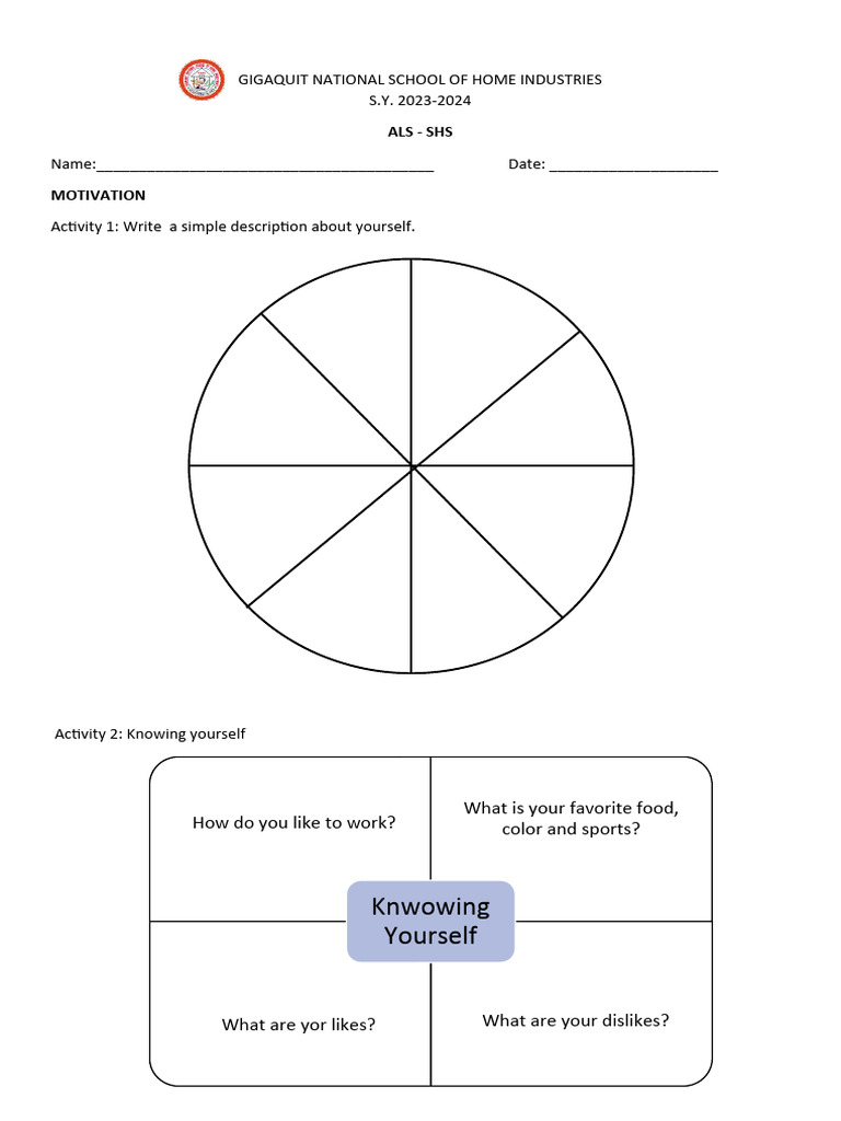 Als-shs Perdev Activity Module | PDF | Self Awareness | Self Esteem