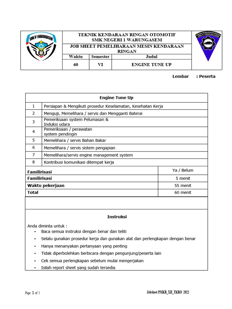 Pengecekan Mesin EFI | PDF