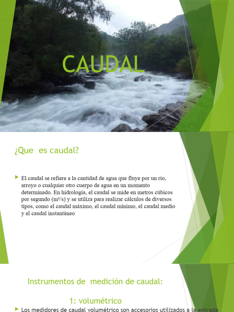 Caudal | PDF | Descarga (hidrología) | Medición