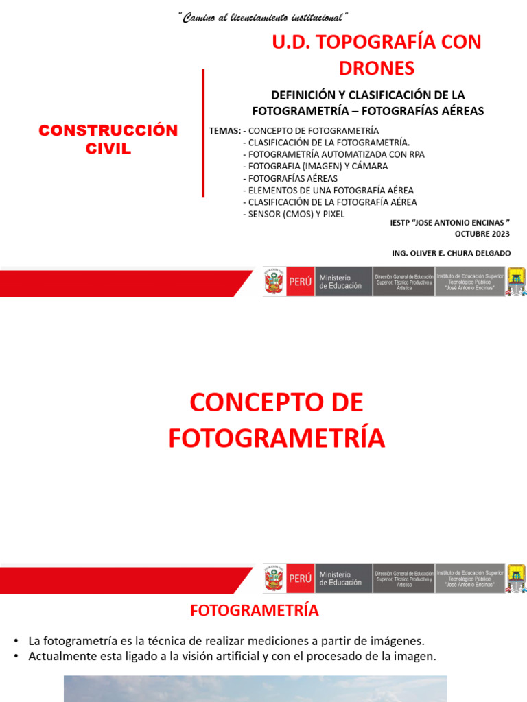 Definición y Clasificación de La Fotogrametría - Fotografías Aéreas ...