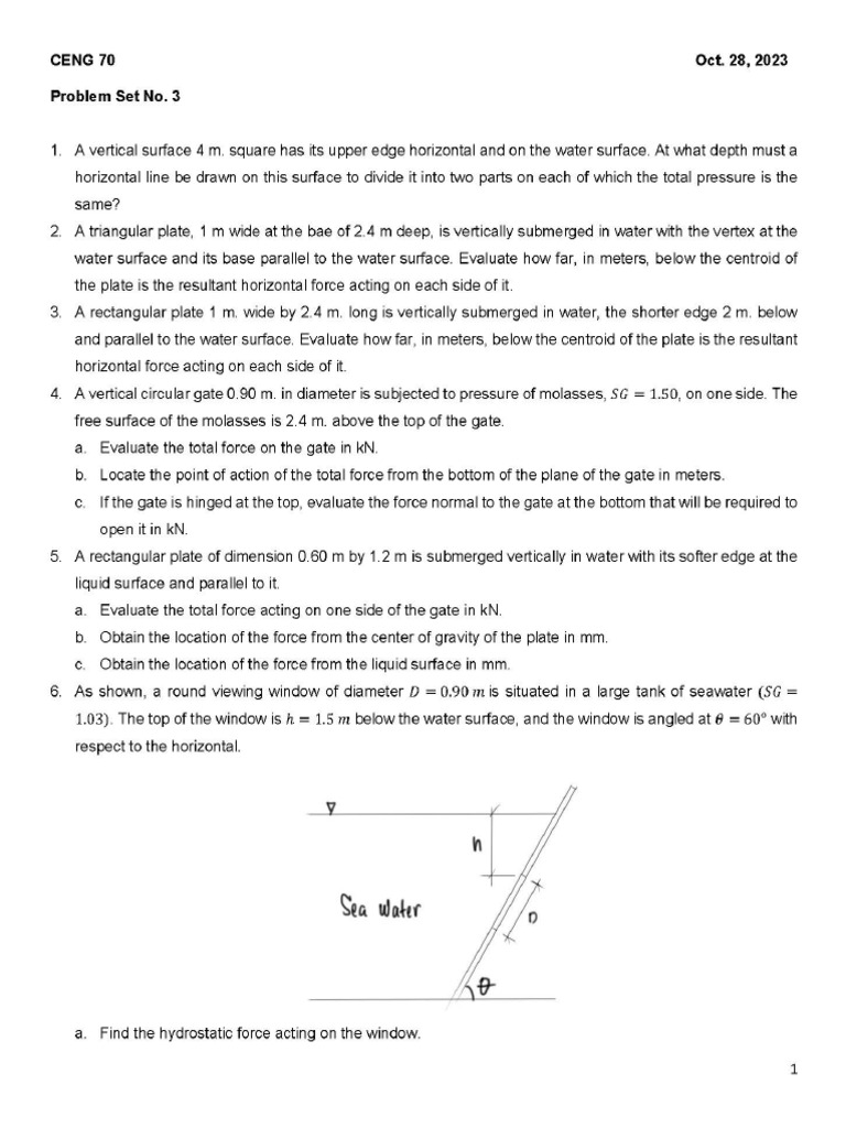 Ceng70 Problem Set No. 3 | PDF