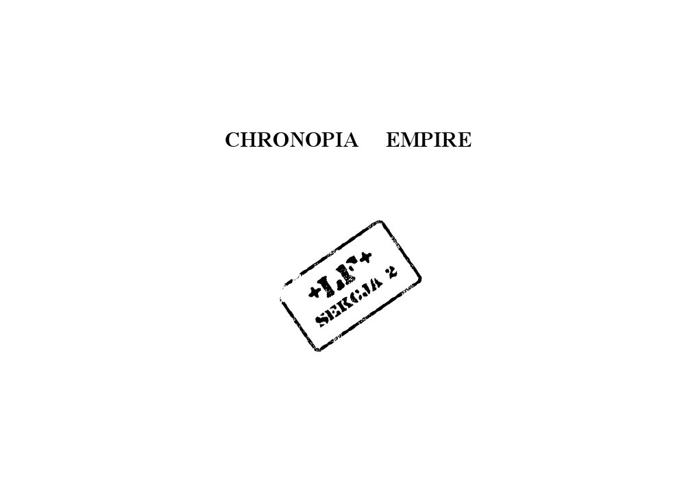 Chronopia Empire Overview | PDF