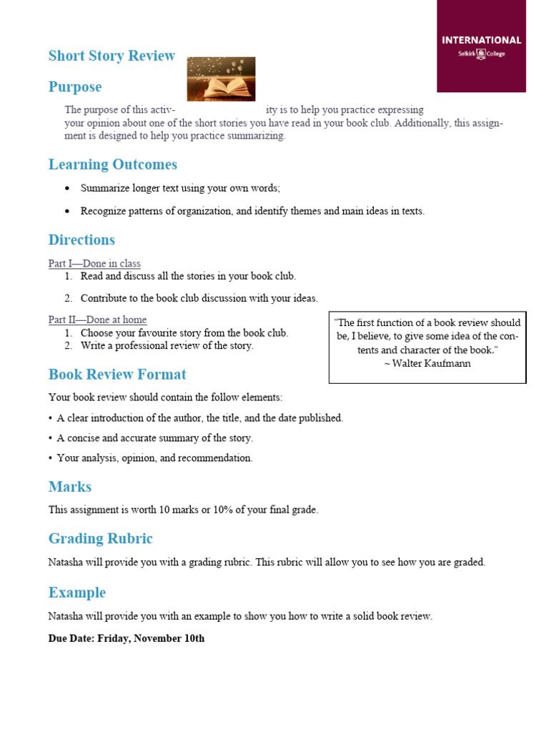 Short Story Review | PDF