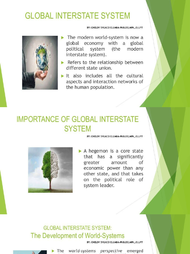 LESSON 4 Global Interstate System | PDF