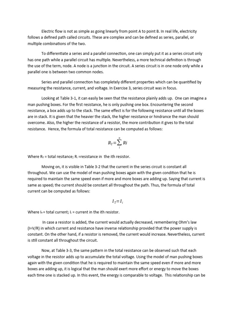 Exer 3 and 4 - Exer 3 Edited + Exer 3 Conclusion | Download Free PDF | Electrical Resistance And ...
