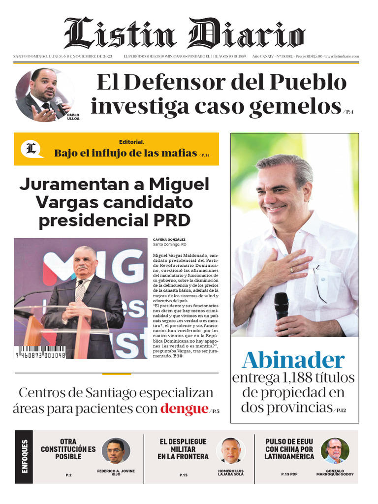 Listín Diario 06-11-2023 | PDF | Disfunción eréctil | República Dominicana Listín Diario 06-11-2023 | PDF | Disfunción eréctil | República Dominicana