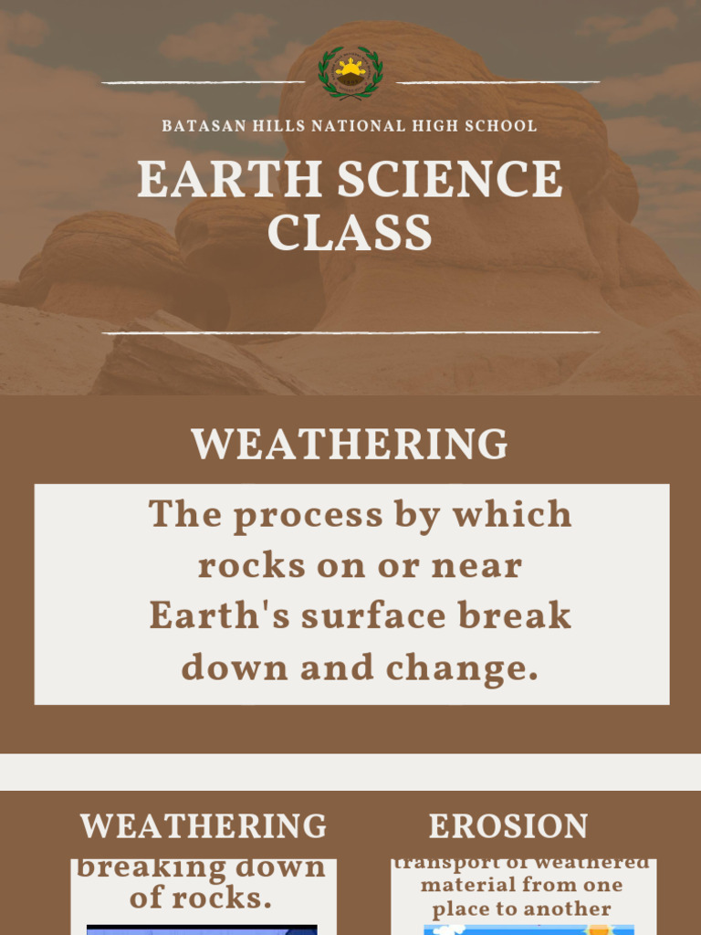 Q2.lesson 1. Weathering | PDF | Weathering | Rock (Geology)