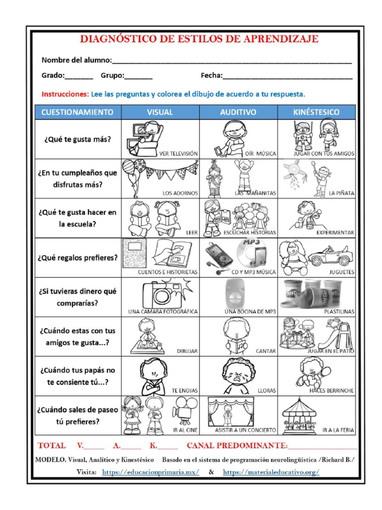 Estilos de Aprendizaje | PDF