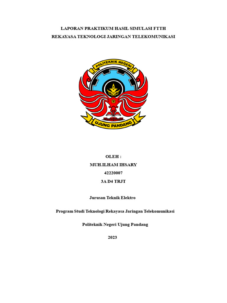Simulasi Jaringan FTTH Menggunakan OptiSystem | PDF