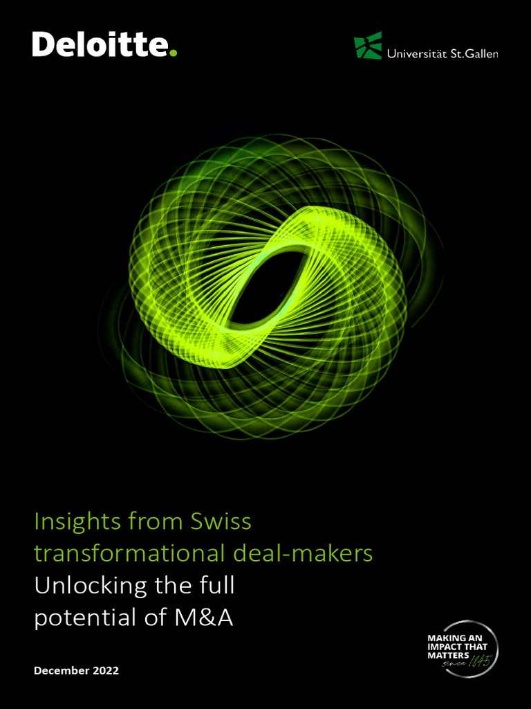 CH Deloitte HSG Study Report | PDF | Mergers And Acquisitions | Governance