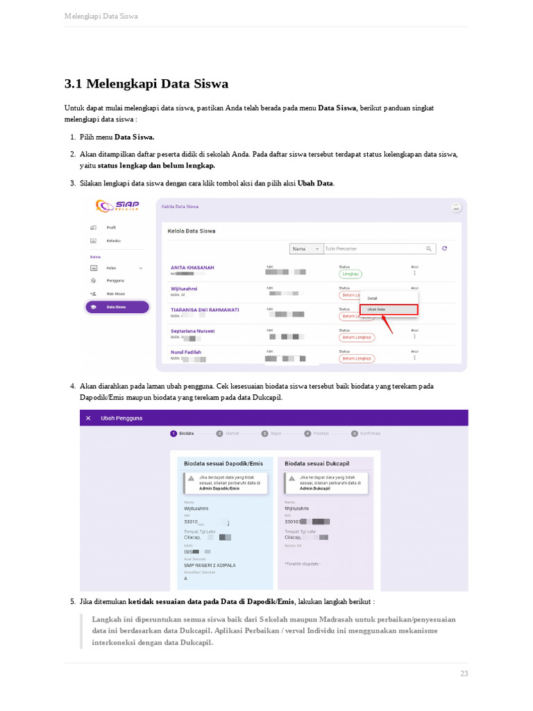 Panduan Input Data Siswa PPDB | PDF | Karier & Perkembangan | Bisnis