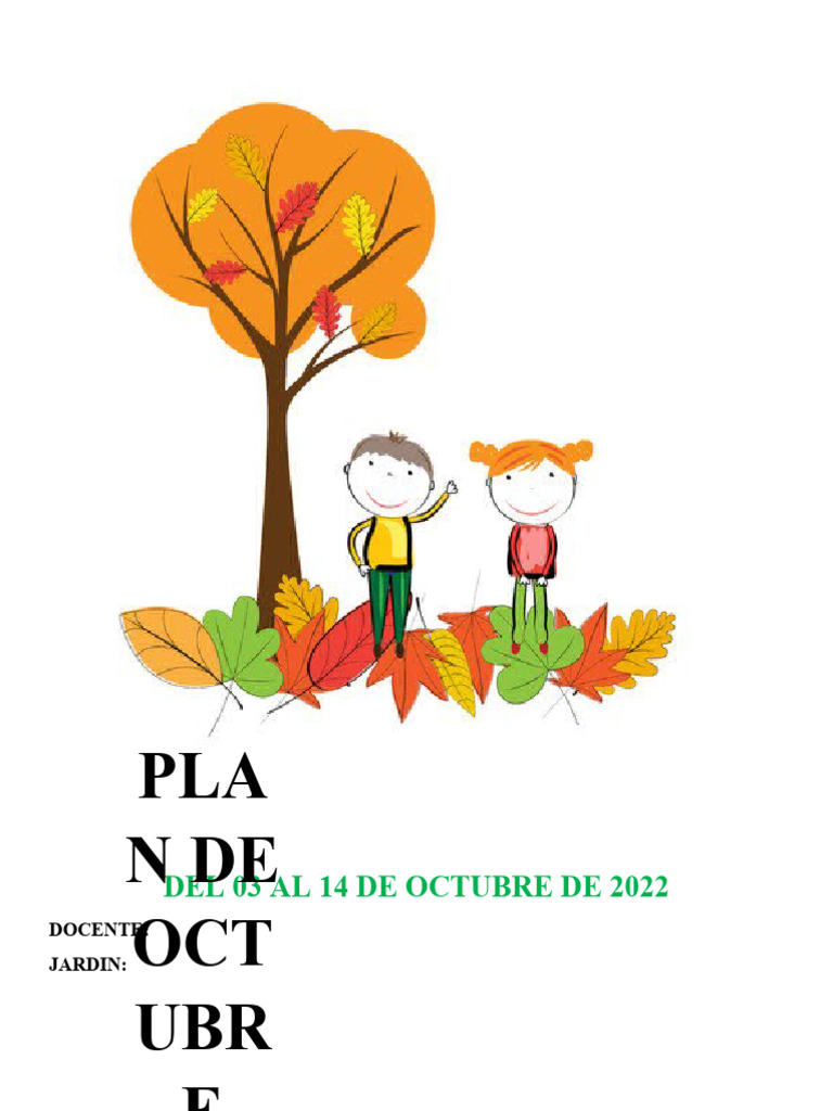 Plan Octubre La Familia | PDF | Aprendizaje | Evaluación