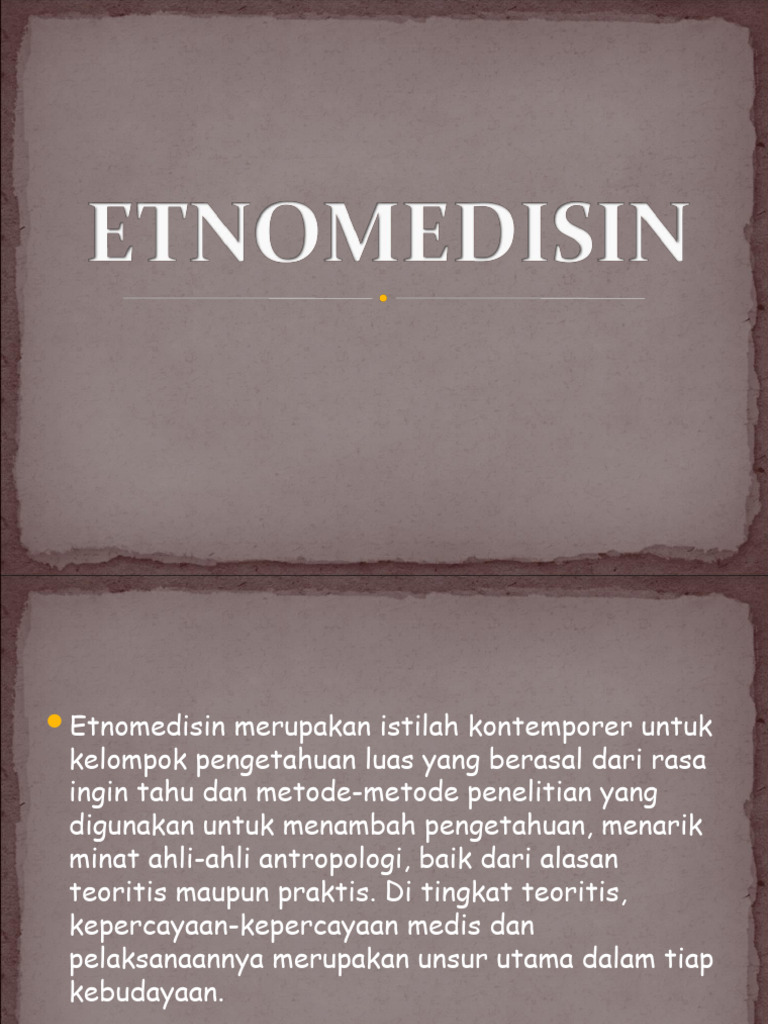 Etnomedisin: Sistem Medis Personalistik vs Naturalistik | PDF