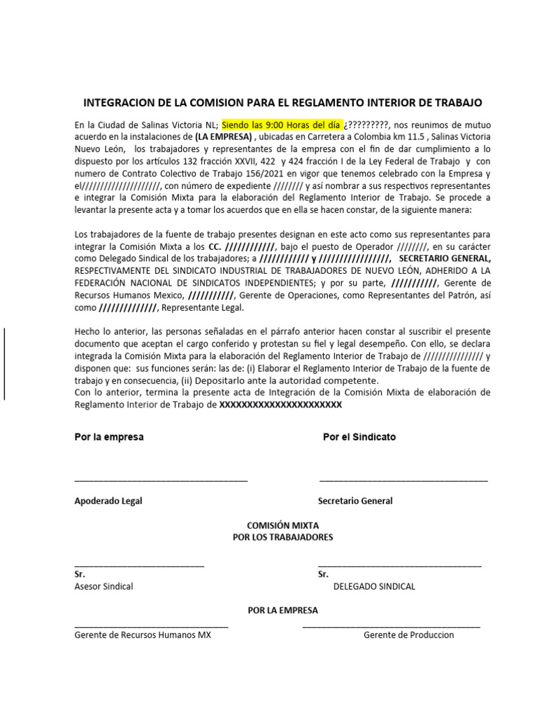 Acta Comision Mixta | PDF | Sindicato | Gobierno Acta Comision Mixta | PDF | Sindicato | Gobierno
