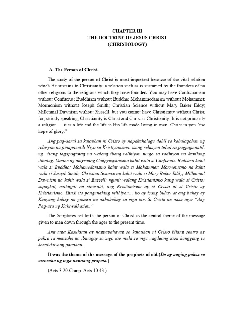 Chapter 3 Theology | PDF