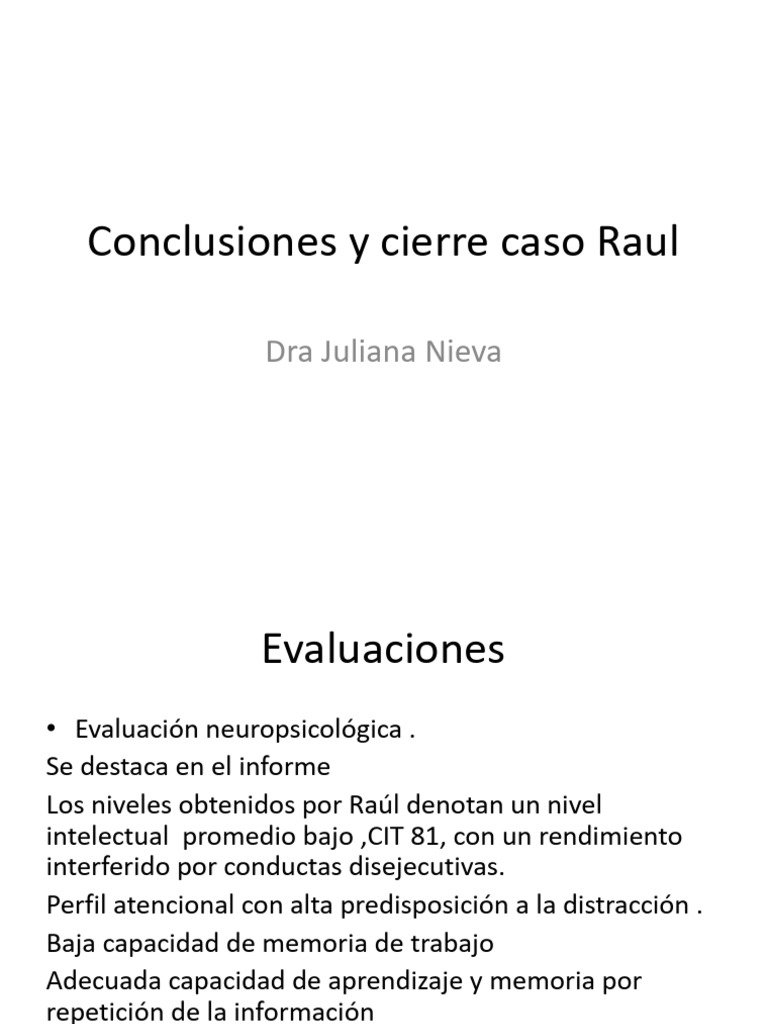 Caso Raul | PDF