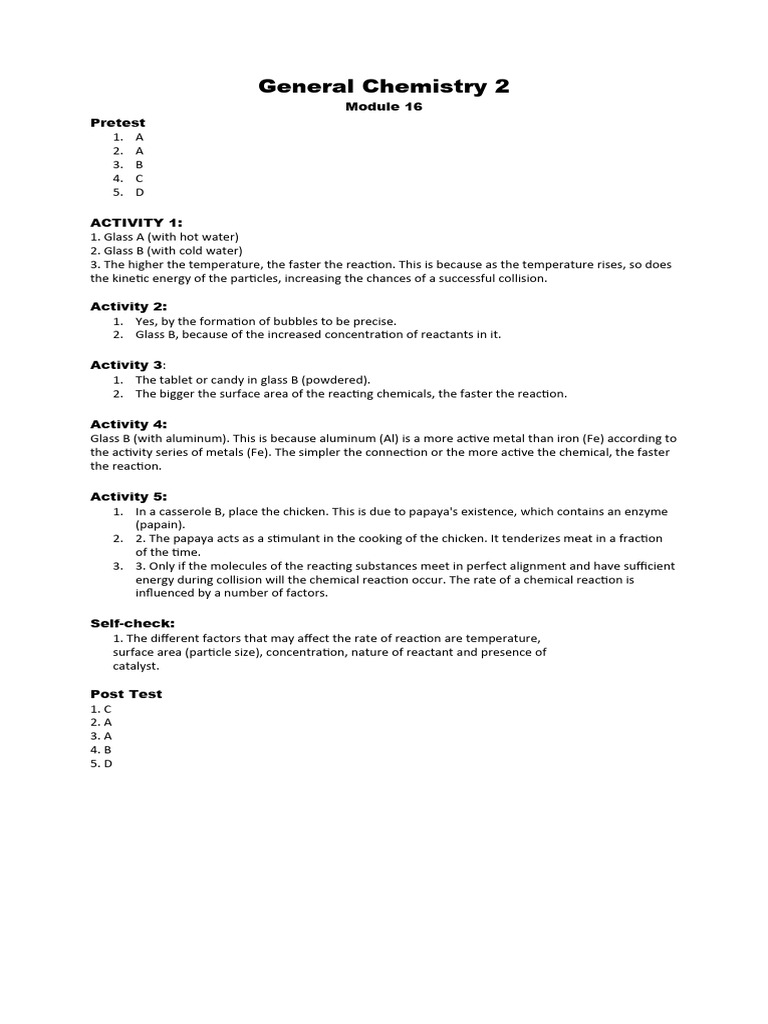 Gen Chem 2 M16 | PDF