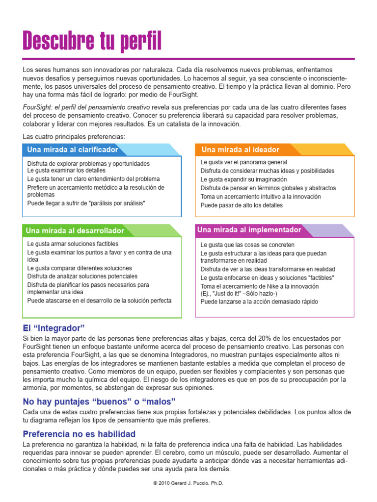 Guia Corta | PDF | Pensamiento | Innovación