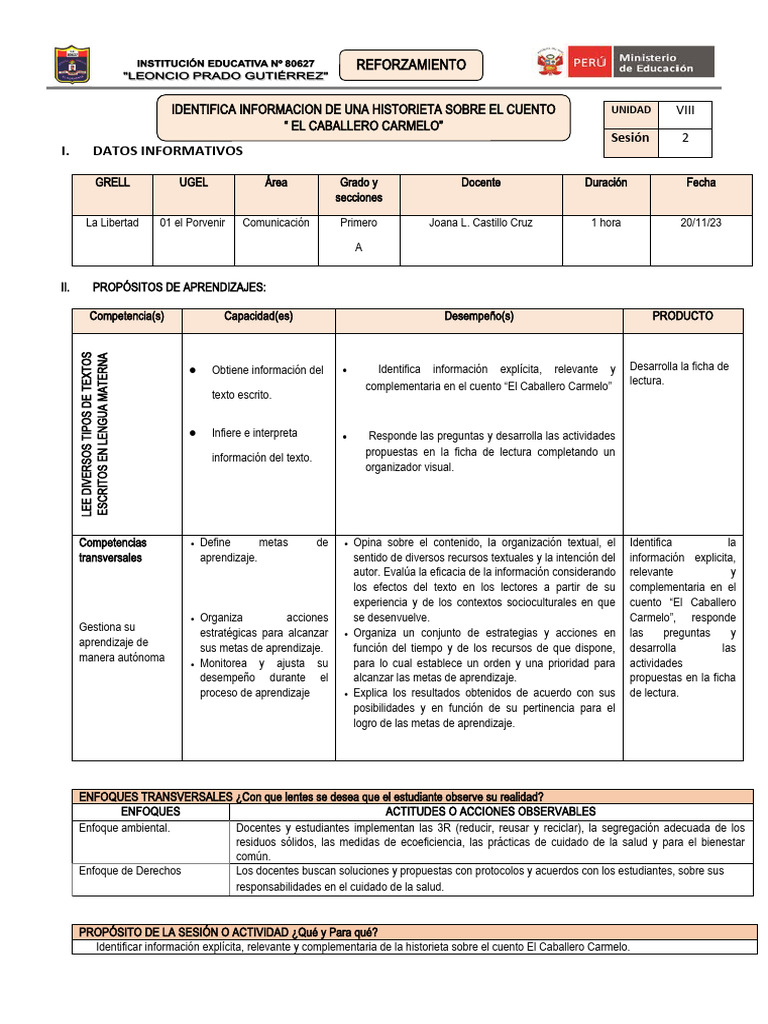 Significado de "alforja rebosante" | PDF | Aprendizaje | Enseñando