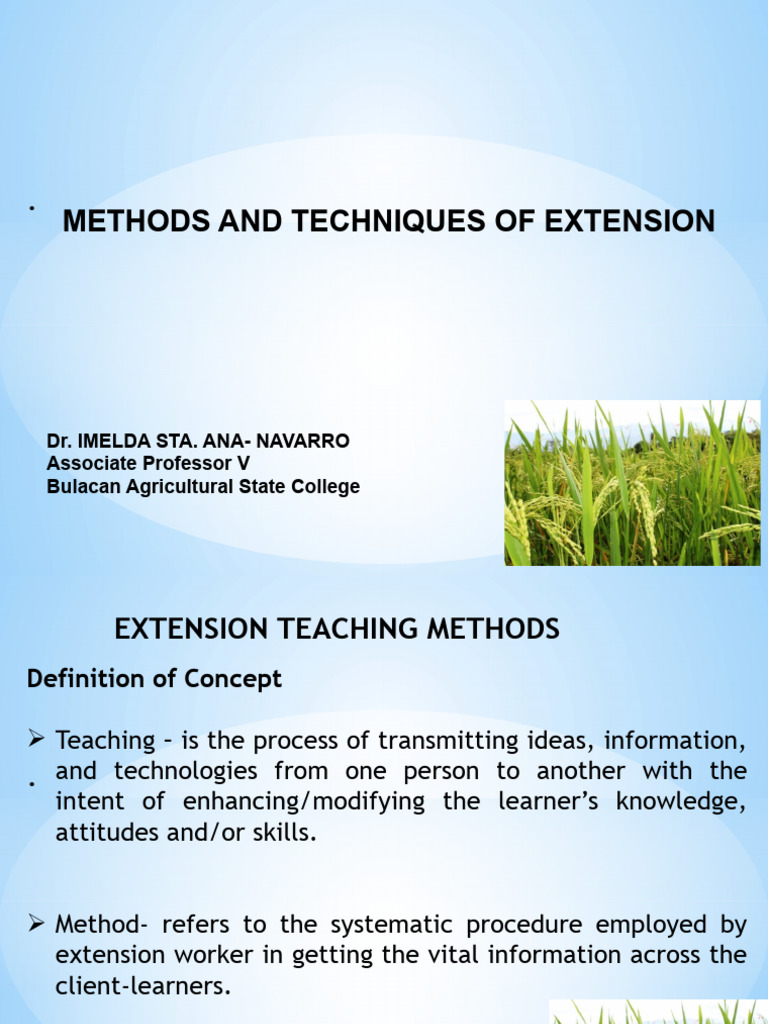Lecture Extension Teaching Methods | PDF | Teaching Method | Lecture