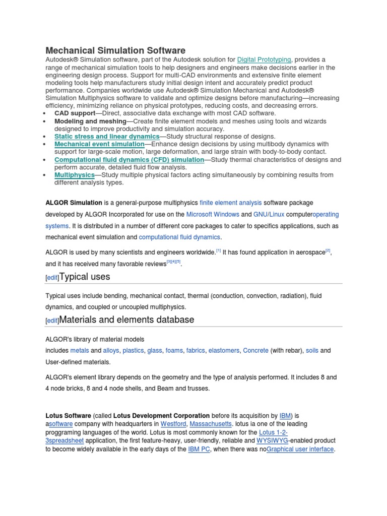 Mechanical Simulation Software PDF Matlab Simulation