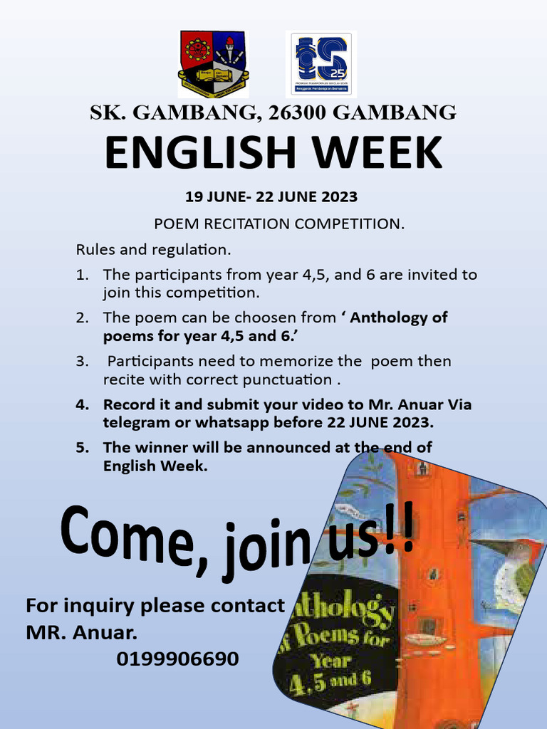 Promotion Poem Recitation | PDF