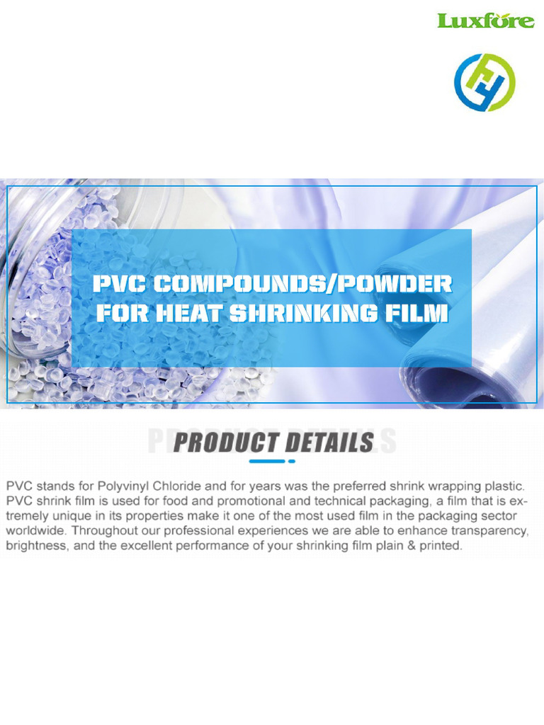 Shrink Film PVC Compound-HY Plastic | PDF