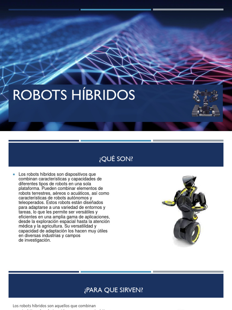 Robots Híbridos | PDF | Robot | Robótica