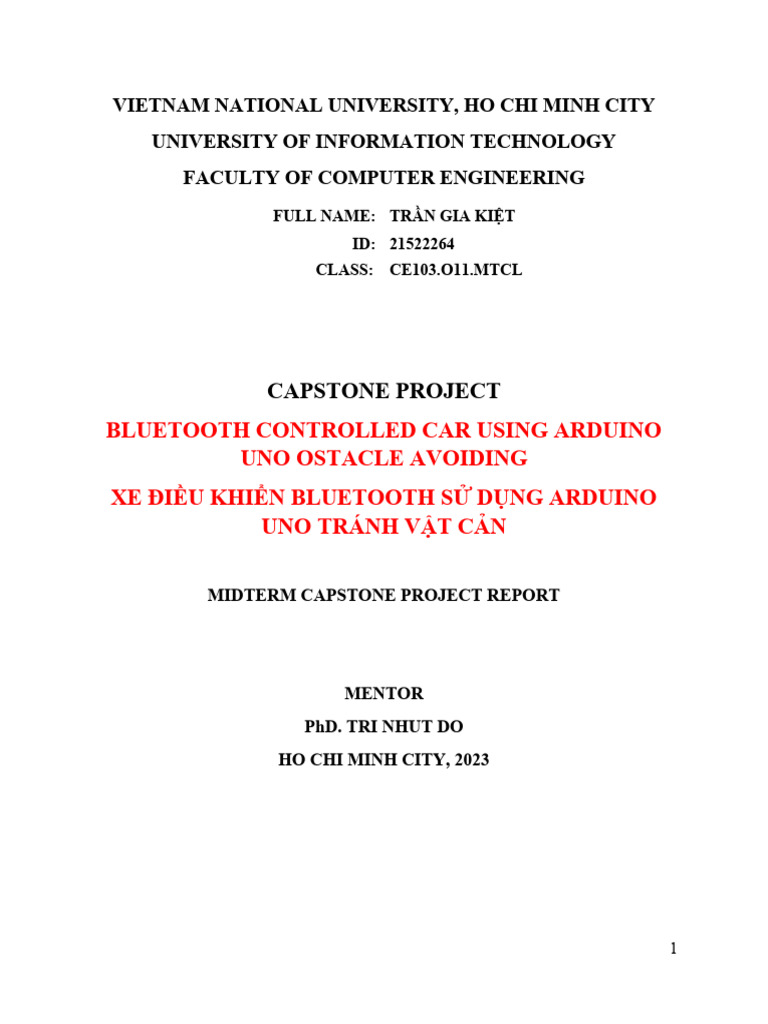 Capstone Project Final-Term | PDF | Arduino | Ultrasound