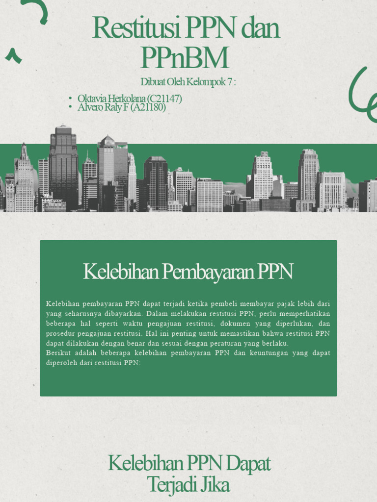 Restitusi PPN Dan PPNBM | PDF