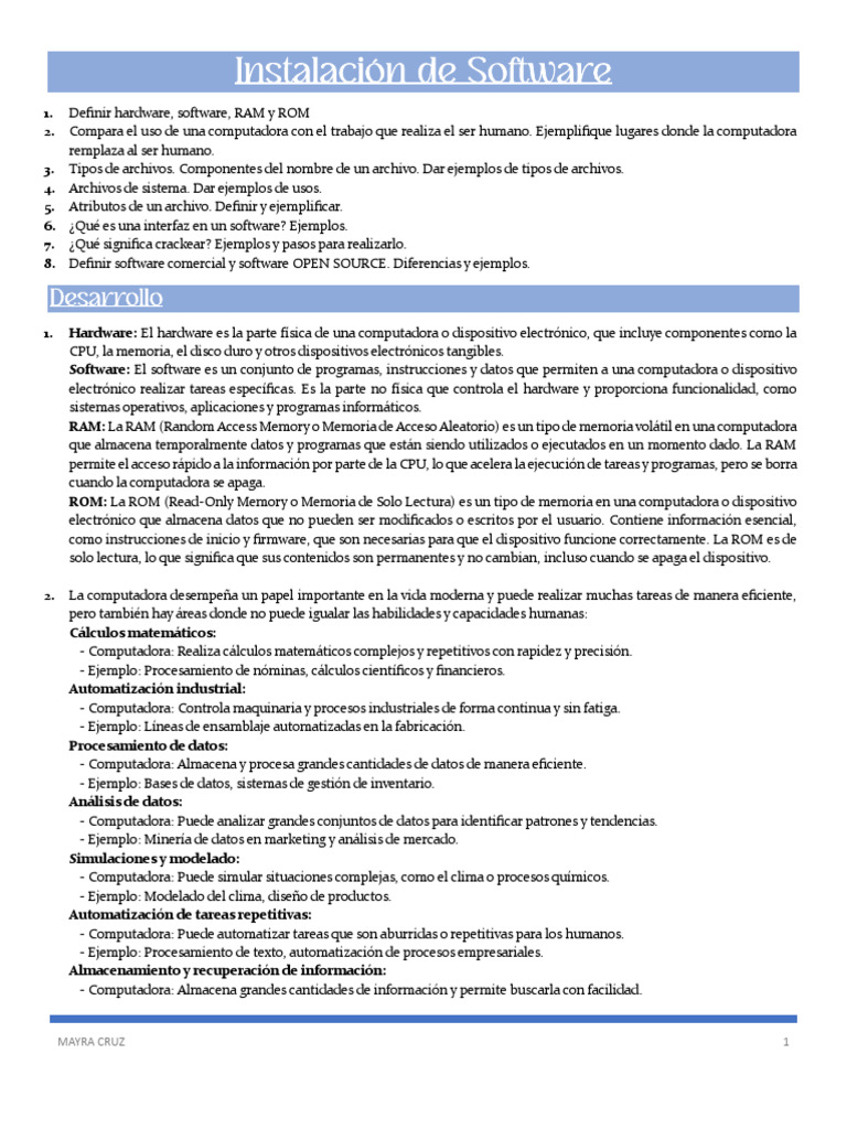 Instalación de SW-1 | PDF | Hardware de la computadora | Archivo de computadora