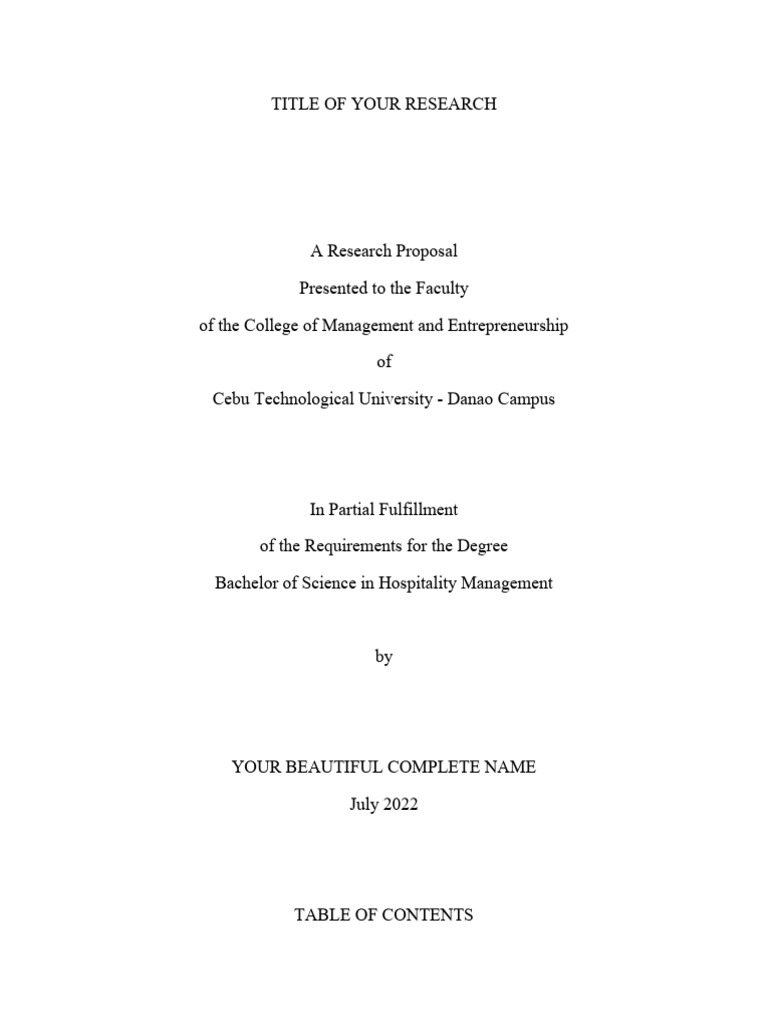 Quantitative Research Proposal Template | PDF | Methodology | Data