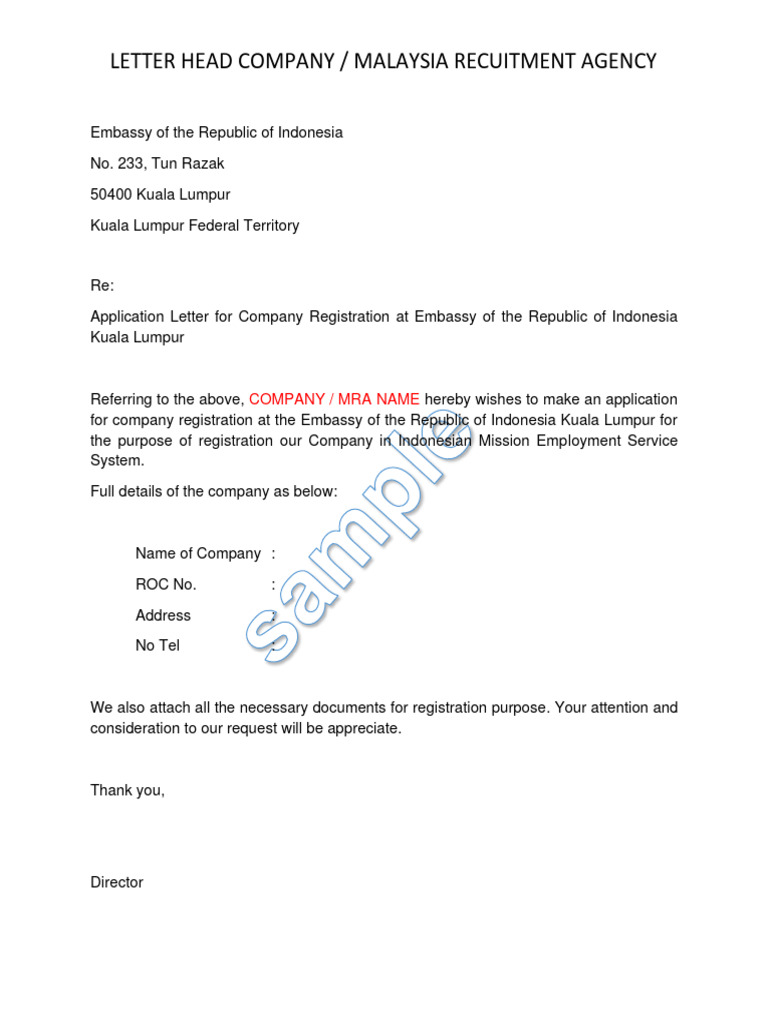 Application For Sipermit - Sample | PDF | Business