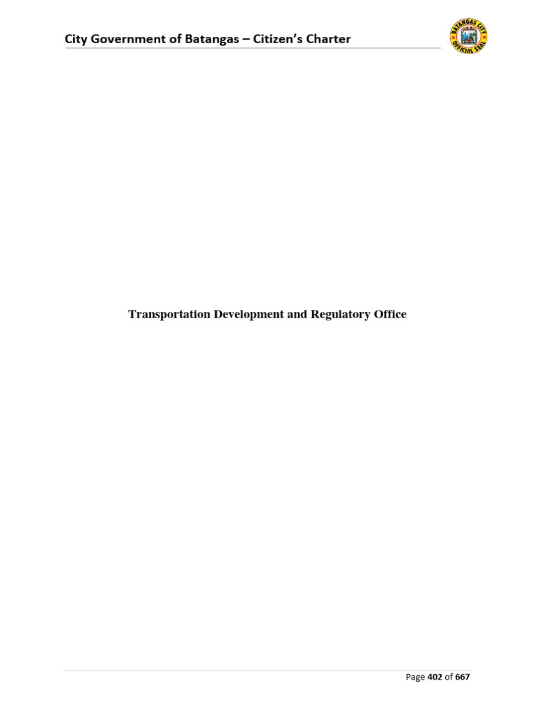 TDRO | PDF | Fee | Transport