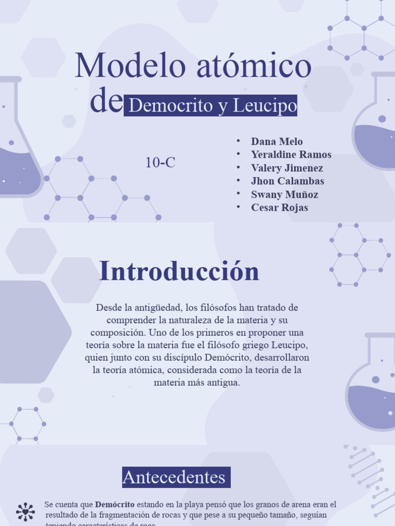 Modelo Átomico de Demócrito y Leucipo | PDF | Átomos | Importar