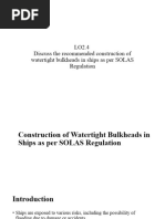 Watertight Bulkheads in Ship Design | PDF | Watercraft | Water Transport