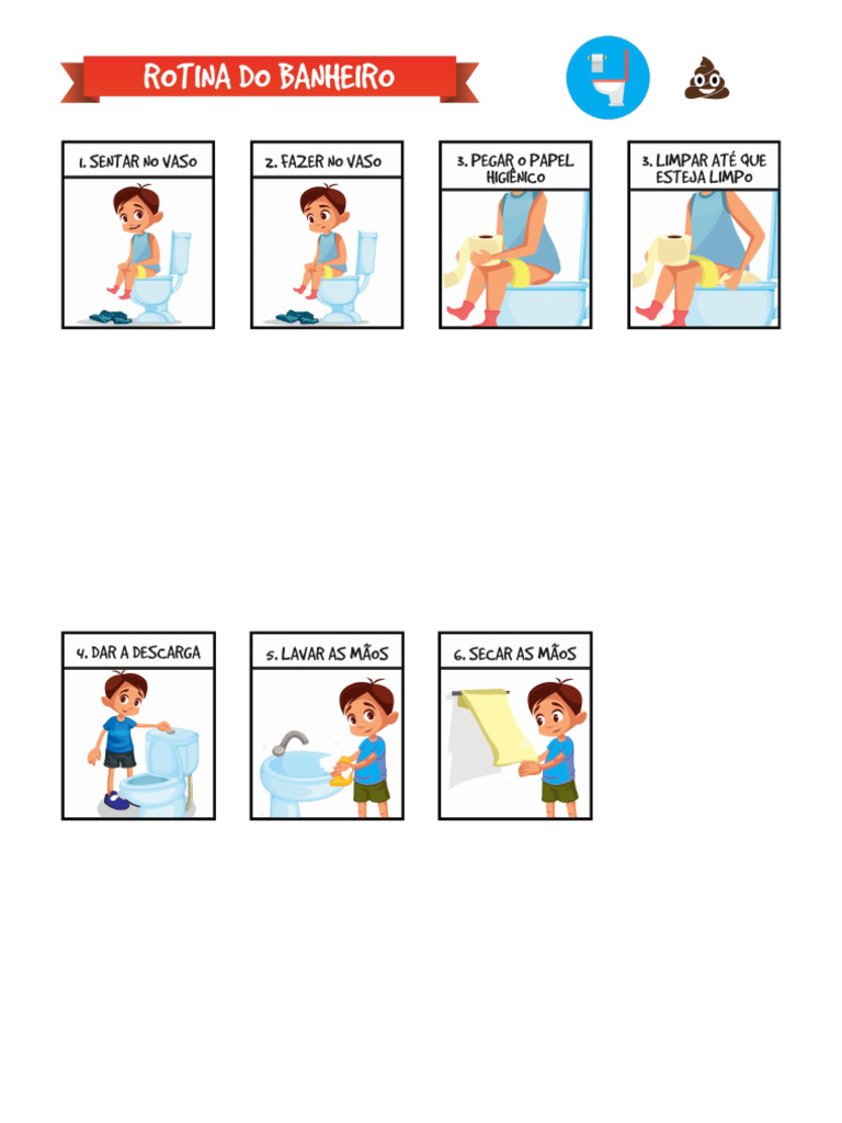 Rotina Do Banheiro - Menino - Coco | PDF