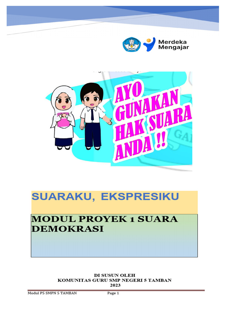 Modul P5 Pemilihan OSiS OK | PDF