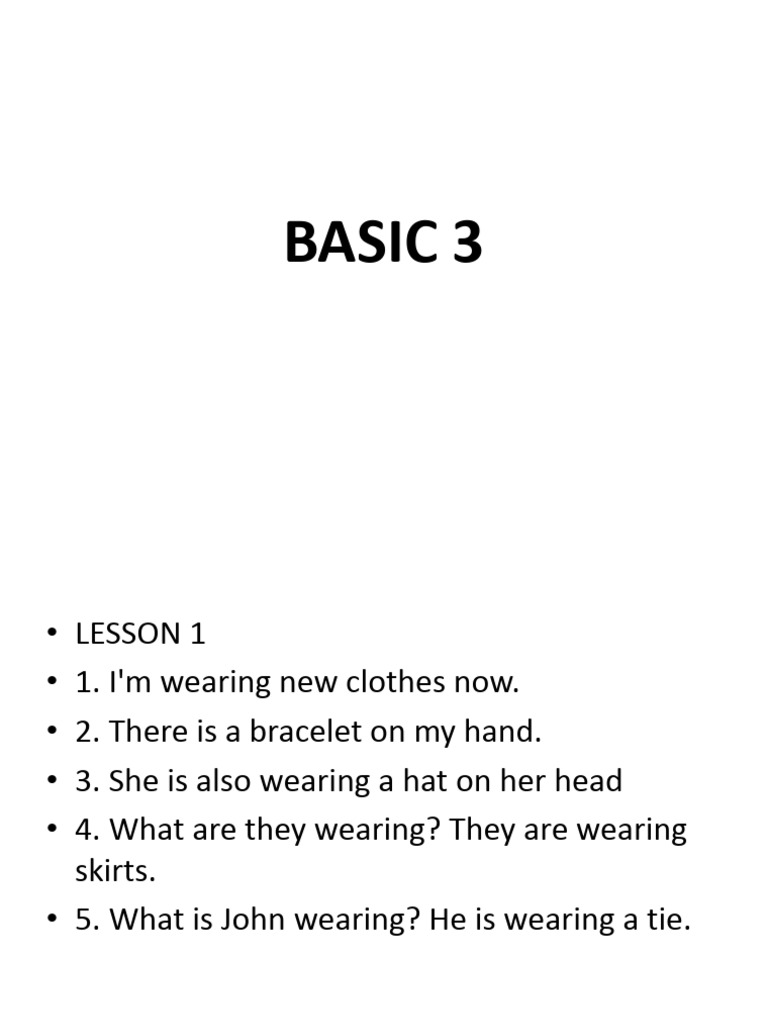 Basic 3 Eng | PDF